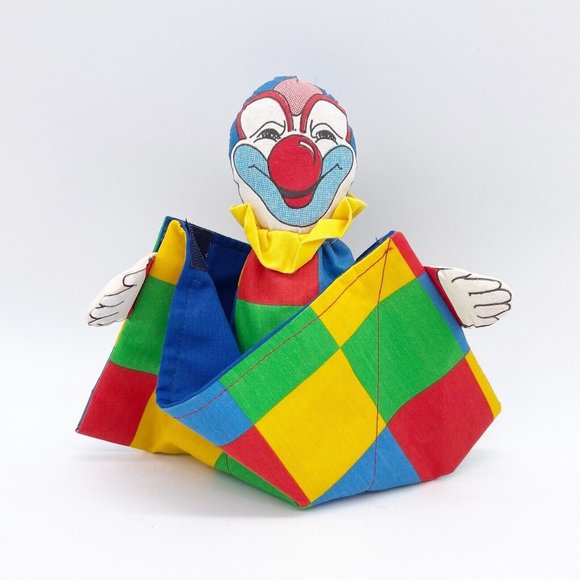 Jumpers | Toys | Vintage Jumpers Cloth Pop Up Clown Multicolor Puppet ...